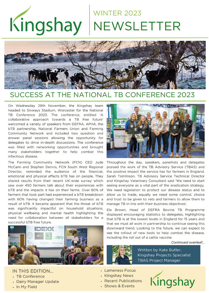 Winter 2023 Newsletter - Kingshay
